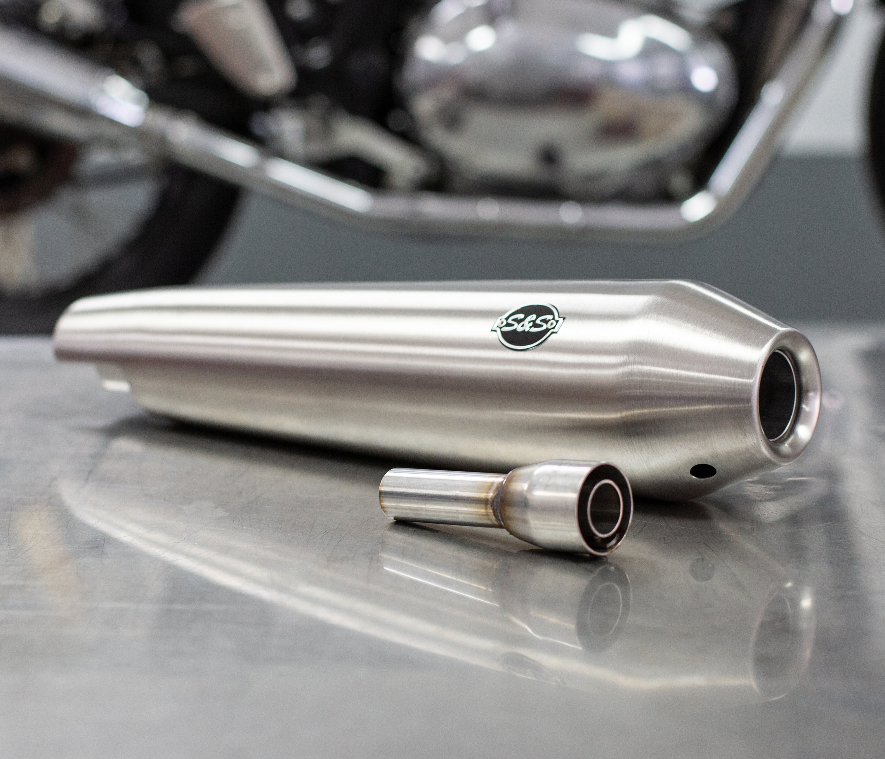 S&S Tapered Cone Mufflers - Race Only - Royal Enfield® Interceptor 650